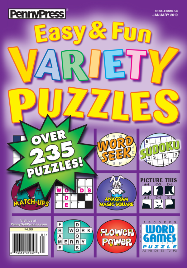 Variety Puzzles Subscriptions - Penny Dell Puzzles