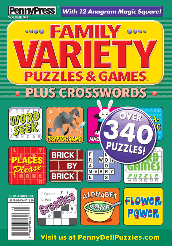 Family Favorites Variety Puzzles - Penny Dell Puzzles