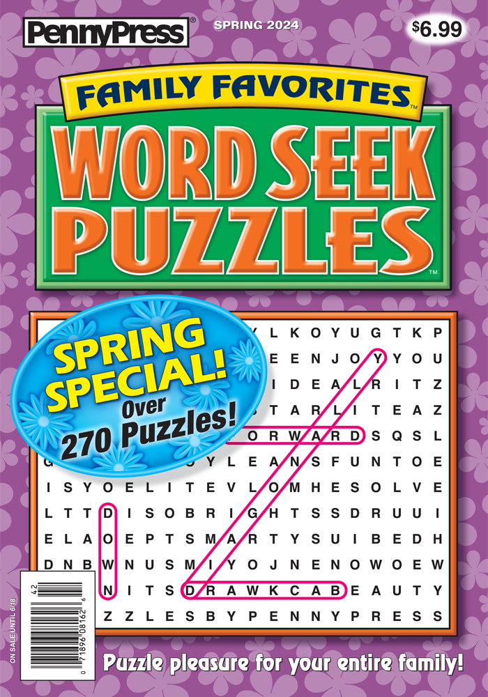 Family Favorites Word Seek Puzzles - Penny Dell Puzzles