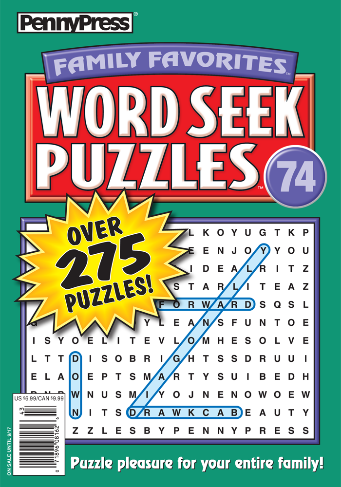 Family Favorites Word Seek Puzzles - Penny Dell Puzzles