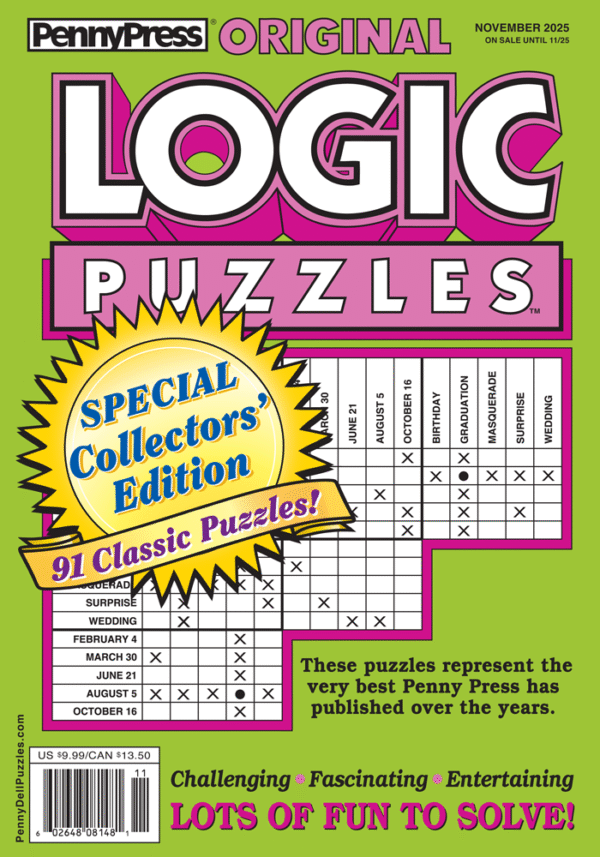 Original Logic Problems - Penny Dell Puzzles