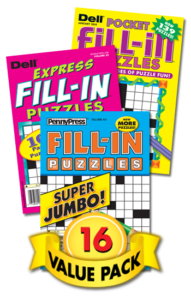 Penny & Dell Fill-In Puzzles Value Pack-16 - Penny Dell Puzzles