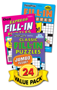 Penny & Dell Fill-In Puzzles Value Pack-24 - Penny Dell Puzzles