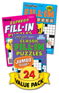 Penny & Dell Fill-In Puzzles Value Pack-24 - Penny Dell Puzzles