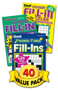 Penny & Dell Fill-In Puzzles Value Pack-40 - Penny Dell Puzzles