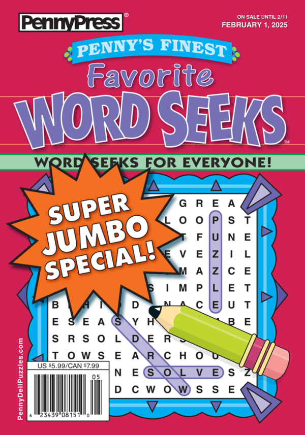 Penny's Finest Favorite Word Seeks - Penny Dell Puzzles