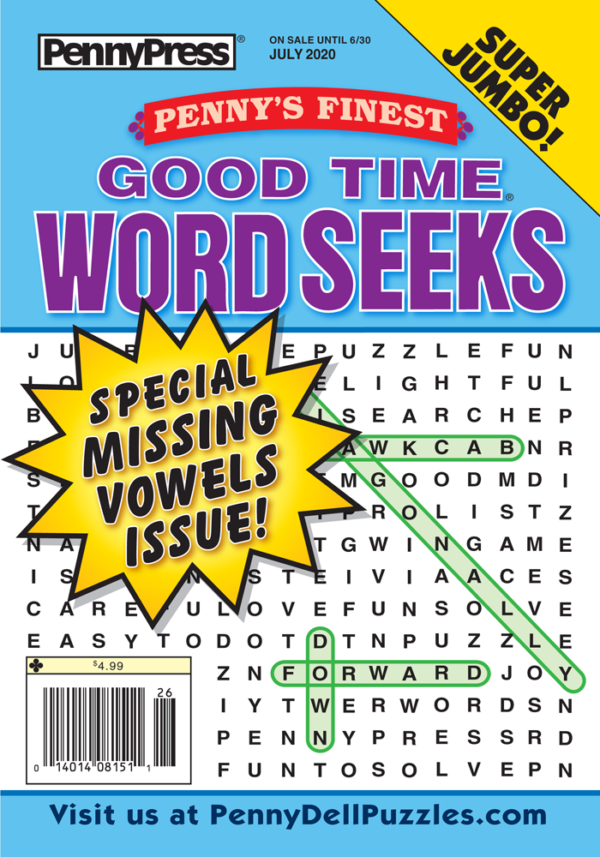 Word Seek/Search Subscriptions - Penny Dell Puzzles