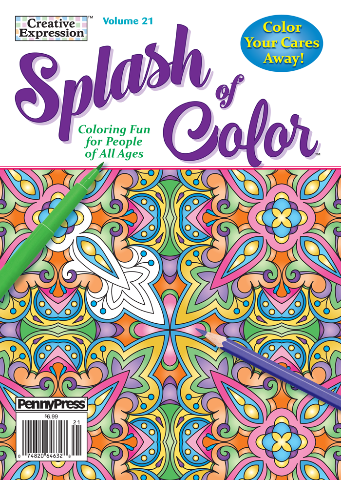 Creative Expression Splash of Color | Penny Dell Puzzles