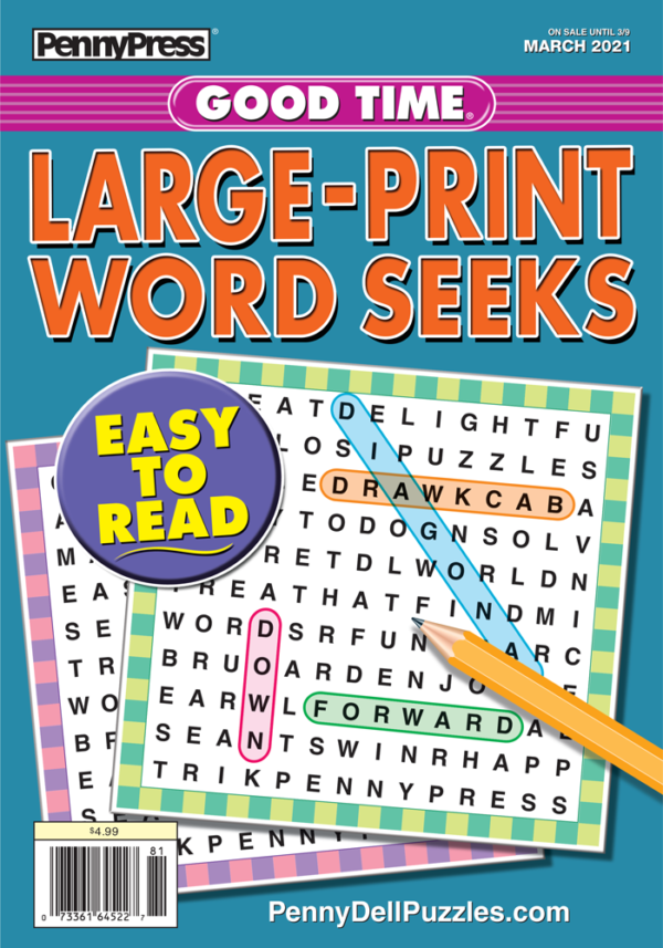 Good Time Large-Print Word Seeks - Penny Dell Puzzles