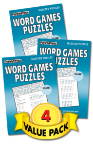 Word Games Puzzles Value Pack-4 - Penny Dell Puzzles