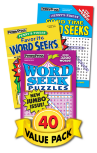 Penny Press Word Seek Value Pack-40 - Penny Dell Puzzles