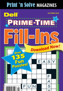 Fill Ins Print 'n Solve - Penny Dell Puzzles